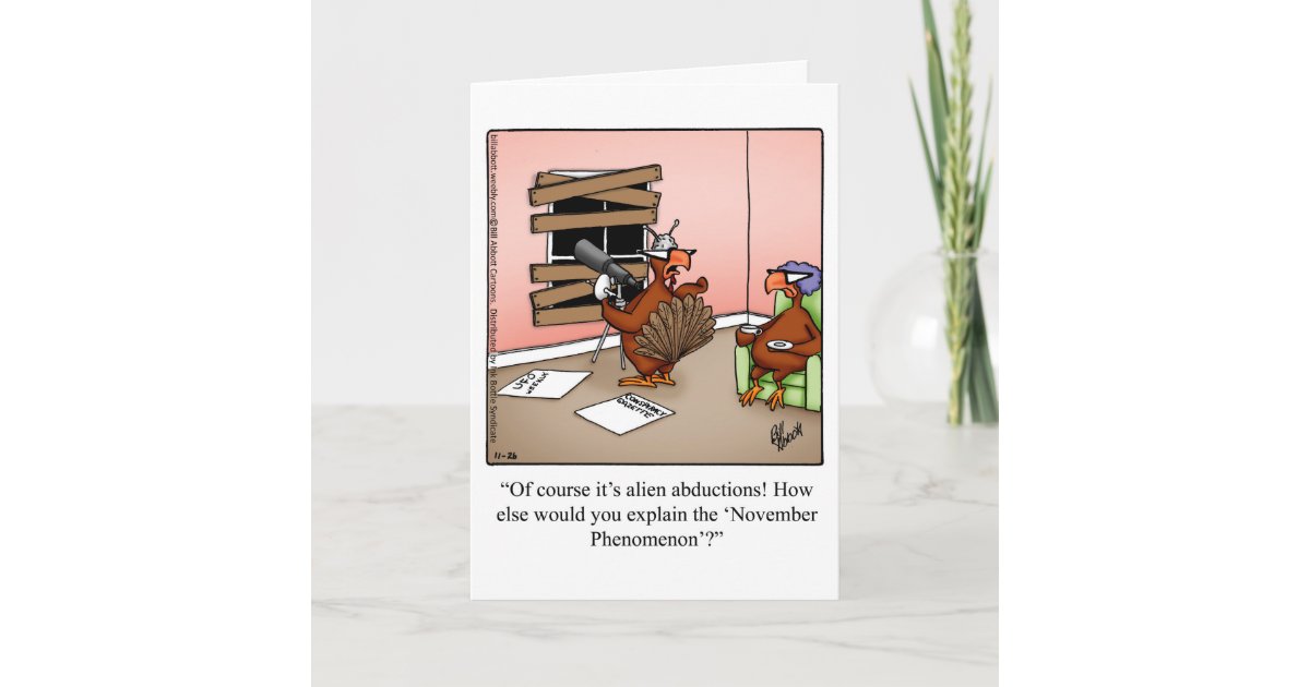 Customizable Thanksgiving Humor Greeting Card | Zazzle