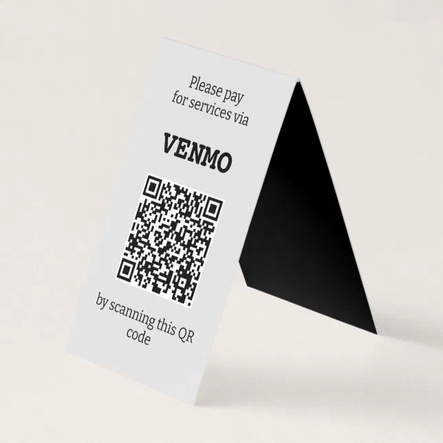 Customizable Three QR code Two Sided Folded Business Card | Zazzle