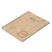 Customizable Top Secret Notebook - Add Your Name | Zazzle