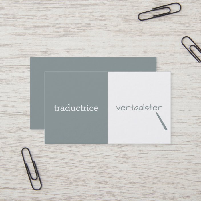 Customizable Translator Business Card | Zazzle.com