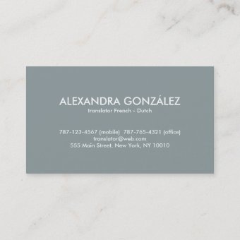 Customizable Translator Business Card | Zazzle
