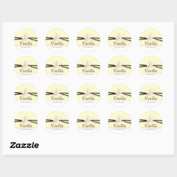 Customizable Vanilla Stickers | Zazzle