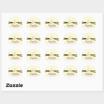Customizable Vanilla Stickers | Zazzle