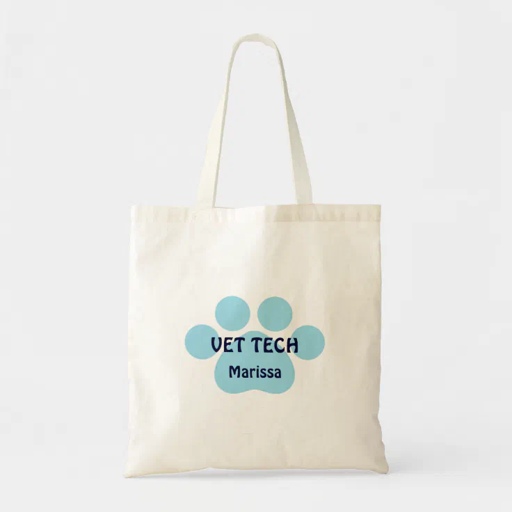 Customizable Vet Tech Tote Bag | Zazzle