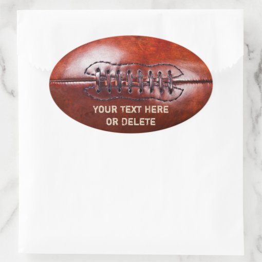 Customizable Vintage Football Stickers | Zazzle