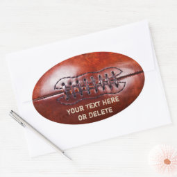 Customizable Vintage Football Stickers | Zazzle