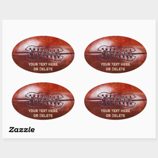 Customizable Vintage Football Stickers | Zazzle
