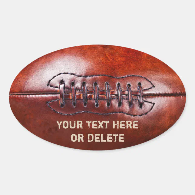 Customizable Vintage Football Stickers | Zazzle
