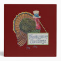 Customizable Vintage Thanksgiving Turkey Binder | Zazzle