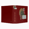 Customizable Vintage Thanksgiving Turkey Binder | Zazzle