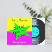 Customizable Vinyl Record Party Invitation | Zazzle