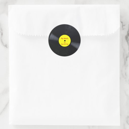 Customizable Vinyl Record Stickers | Zazzle
