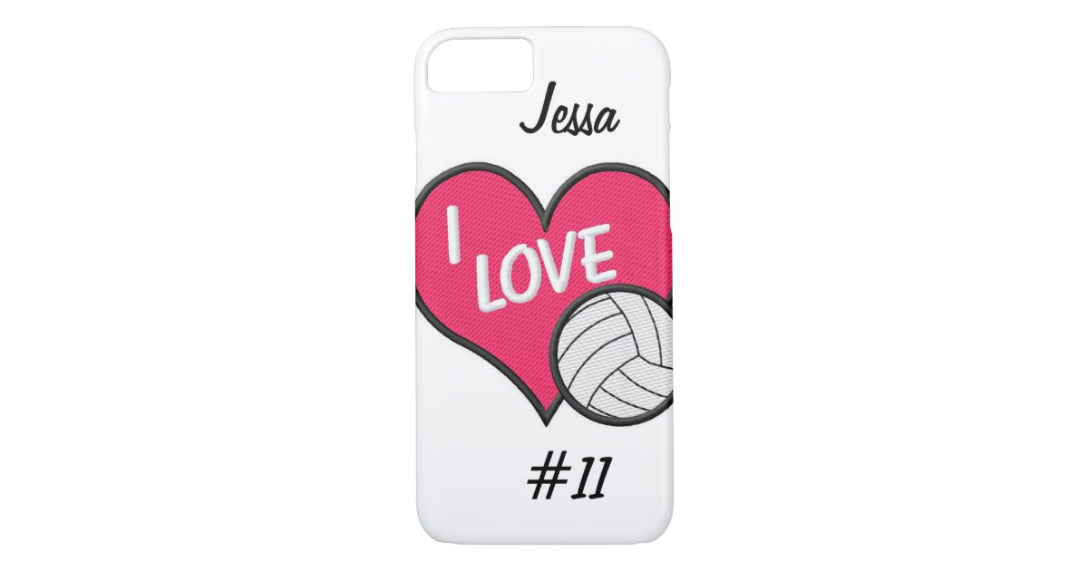 CUSTOMIZABLE Volleyball iPhone 7 CASE | Zazzle