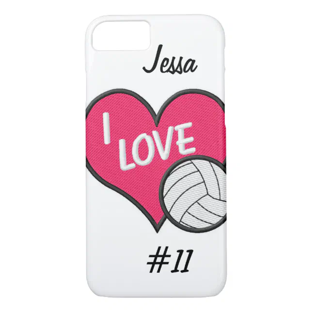 CUSTOMIZABLE Volleyball iPhone 7 CASE | Zazzle
