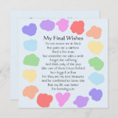 Customizable Wake / Memorial -- Rainbow Poem Invitation | Zazzle