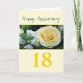 Customizable Wedding Anniversary Yellow Rose Card | Zazzle