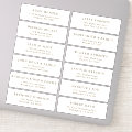 Customizable wedding guest address labels sticker | Zazzle