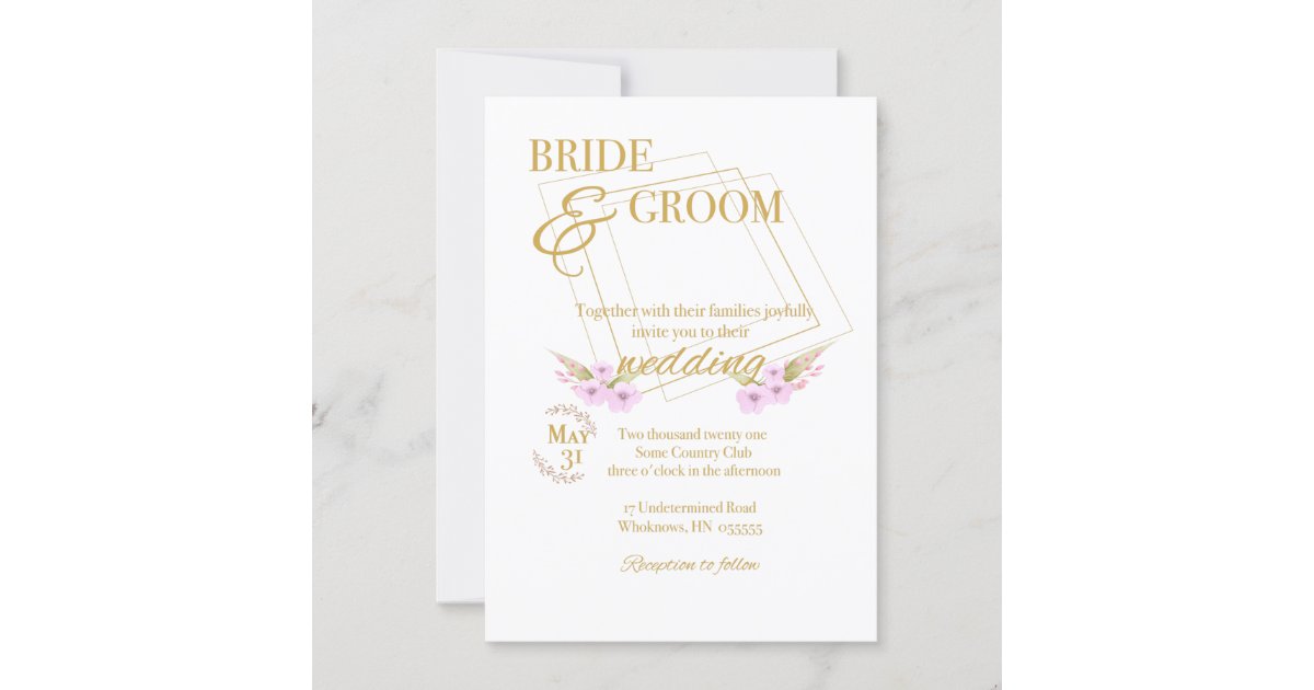 Customizable Wedding Invitation | Zazzle