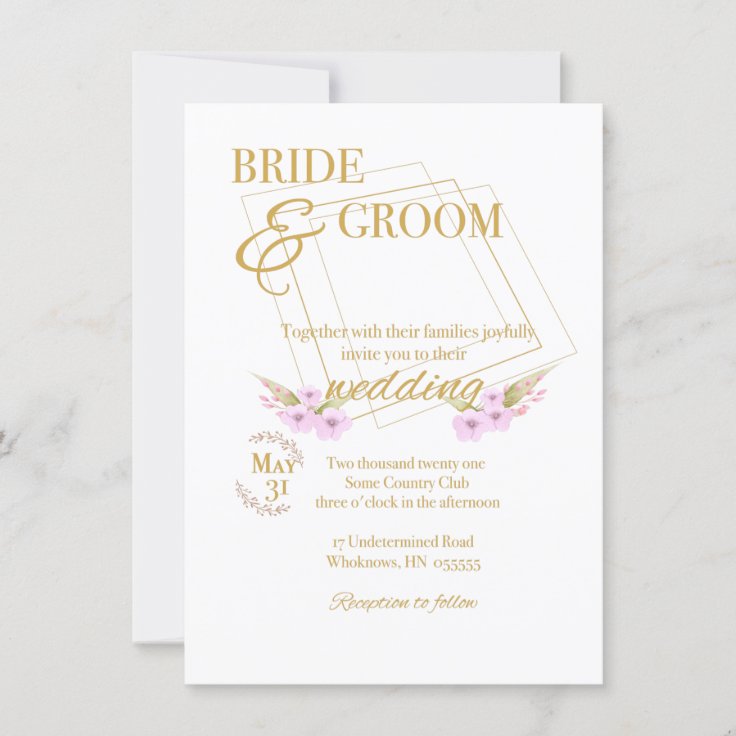 Customizable Wedding Invitation | Zazzle