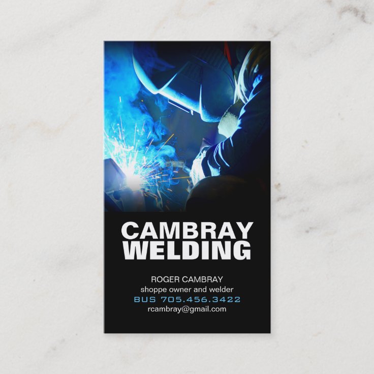 Customizable Welding Business Cards | Zazzle