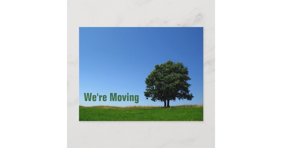 Customizable : We're Moving Announcement Postcard | Zazzle