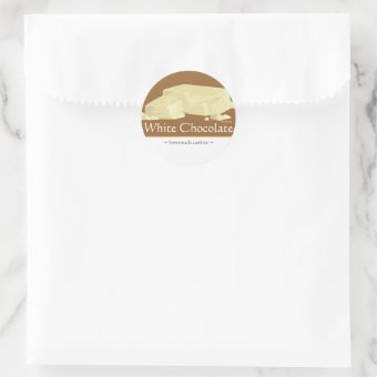 Customizable White Chocolate Stickers | Zazzle