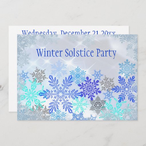 Customizable Winter Solstice Party Invitation | Zazzle