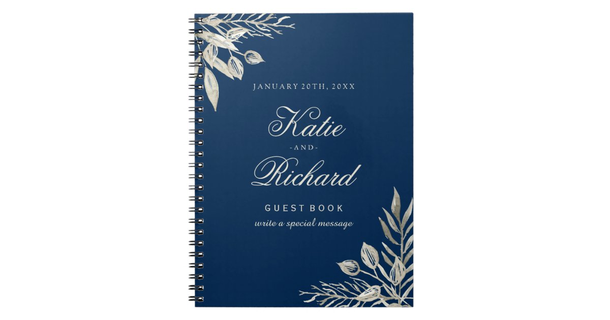 Customizable Winter Wedding Guest Book | Zazzle