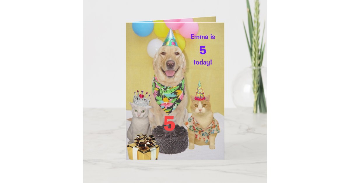 Customizable Year Kid's Birthday Card | Zazzle