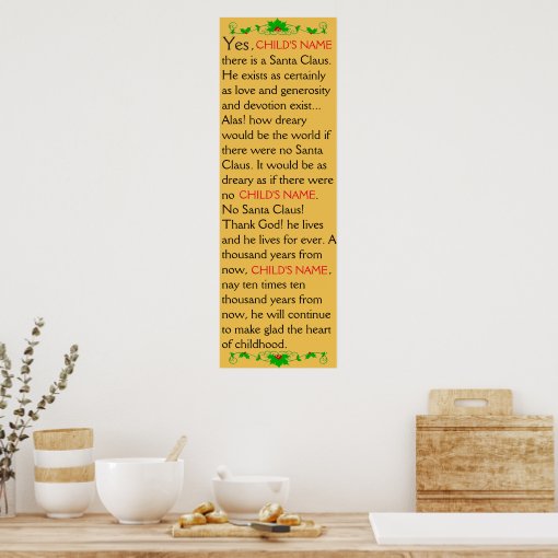CUSTOMIZABLE Yes! There is a Santa Claus poster! Poster | Zazzle