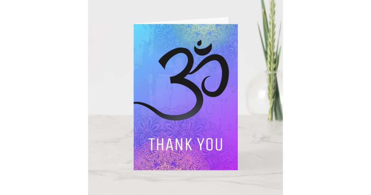 Customizable Yoga Thank You Card | Zazzle