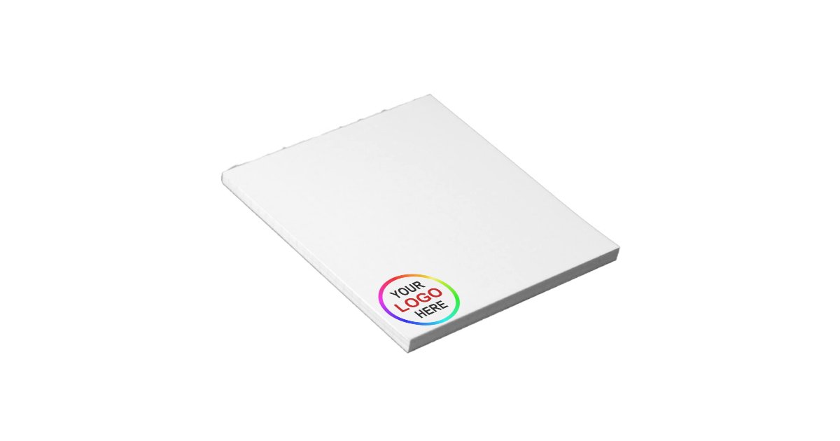 Customizable "your logo here" notepad | Zazzle