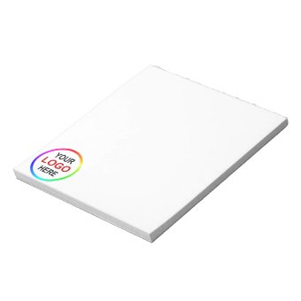 Customizable "your logo here" notepad | Zazzle