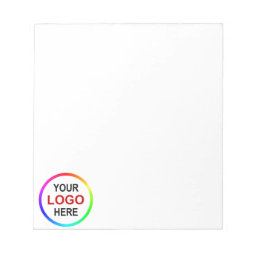 Customizable "your logo here" notepad | Zazzle