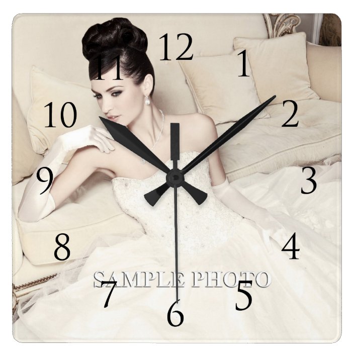 Customizable Your Photo Wall Clock | Zazzle.com