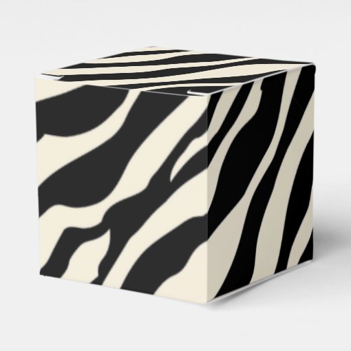 Customizable Zebra Print Favor Box | Zazzle