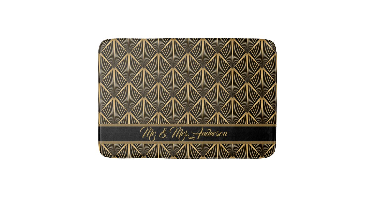 Customize Art Deco Bath Mat | Zazzle