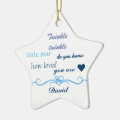Customize, Baby Boy Star. Ceramic Ornament | Zazzle