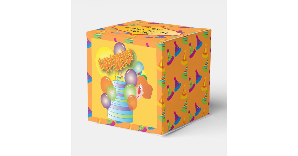Customize Birthday Party Box Favors | Zazzle
