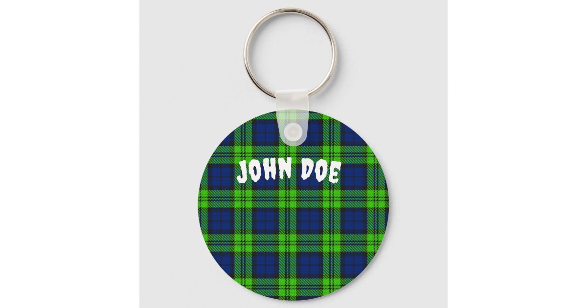 Customize Blackwatch Plaid Tartan Keychain | Zazzle
