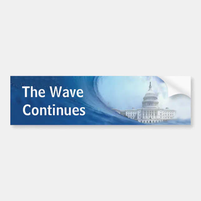 Customize Blue Wave Election 2022 Bumper Sticker | Zazzle
