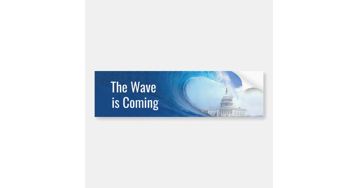Customize Blue Wave Election 2022 Bumper Sticker | Zazzle