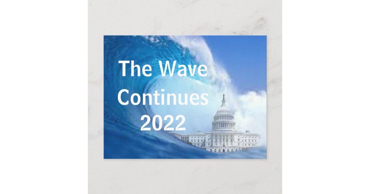 Customize Blue Wave Election 2022 Postcard | Zazzle