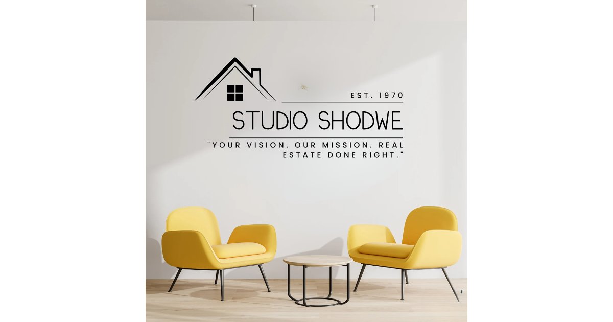 Customize Business Logo Personalized logo Office Wall Decal | Zazzle