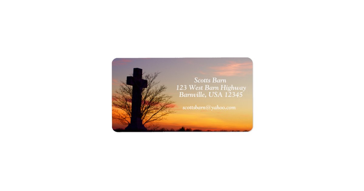 Customize - Christian Cross Label | Zazzle