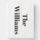 Customize Couple's last name, family name Wooden Box Sign | Zazzle