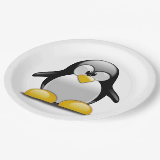 Customize Cute Penguin Party Plate for Kids | Zazzle