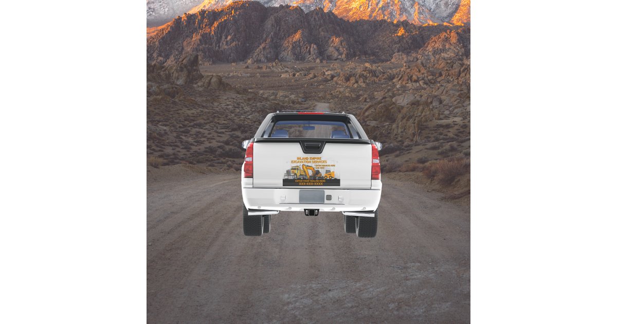 Customize Excavation General Contractor Truck Tail Car Magnet | Zazzle