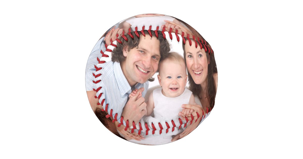 Customize family photo baseball | Zazzle
