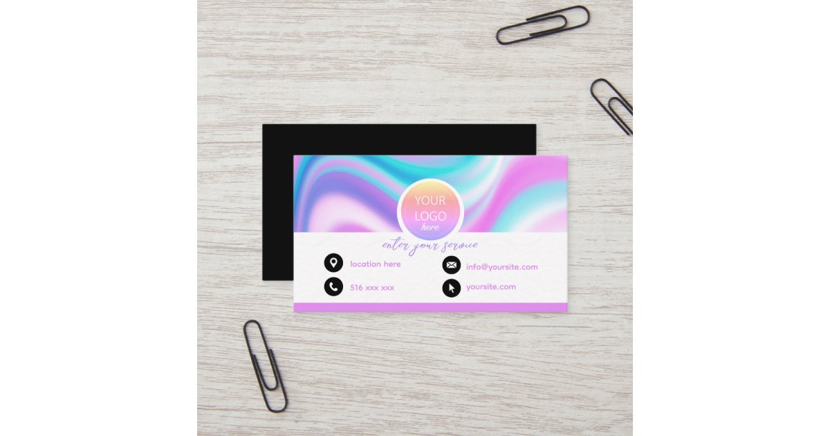 Customize holographic hologram business card | Zazzle